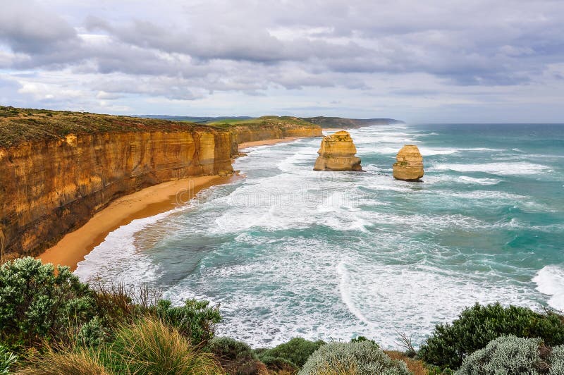 Rocce Sulla Grande Strada Dell'oceano, Australia Fotografia Stock ...
