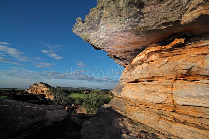Roccia Dell'arenaria, Ubirr Immagine Stock Editoriale - Immagine di ...