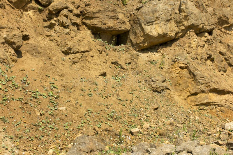 Roccia Della Dolomia in Una Vecchia Cava As Immagine Stock - Immagine ...