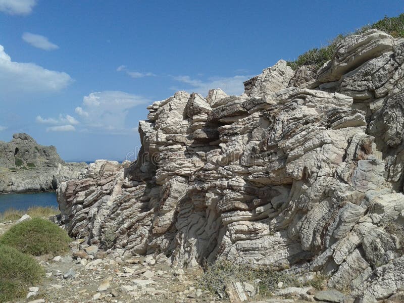 Strati Della Roccia Dell'arenaria Fotografia Stock - Immagine di aperto ...