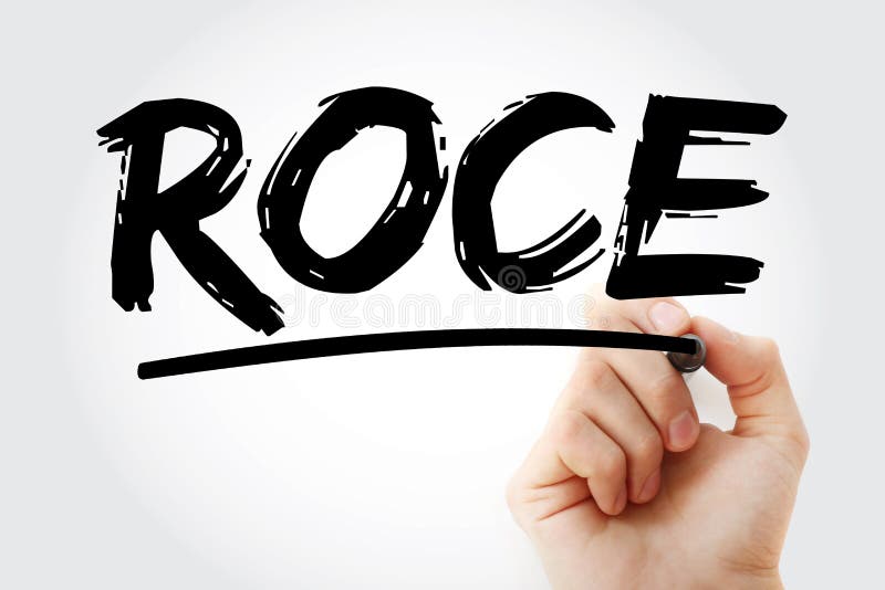 Roce Return Capital Employed Acronym Marker Concept Background Stock ...