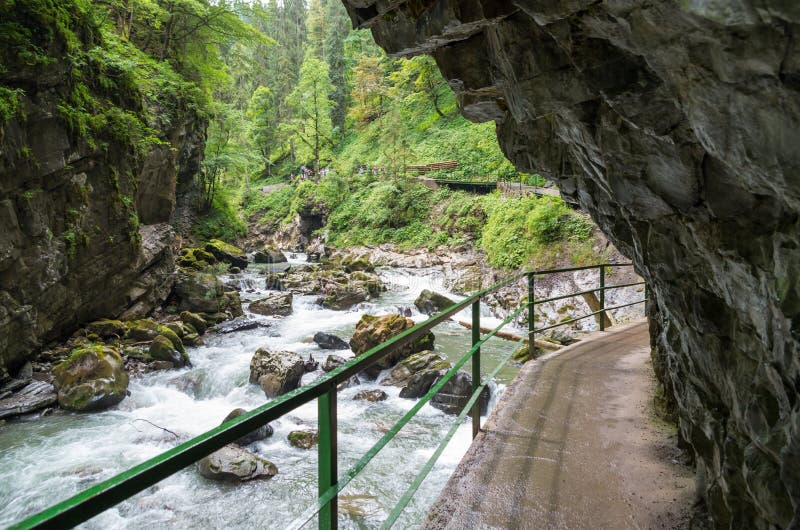 Rochas Na Ravina Breitachklamm & X28; Oberstdorf, Germany& X29; Imagem ...