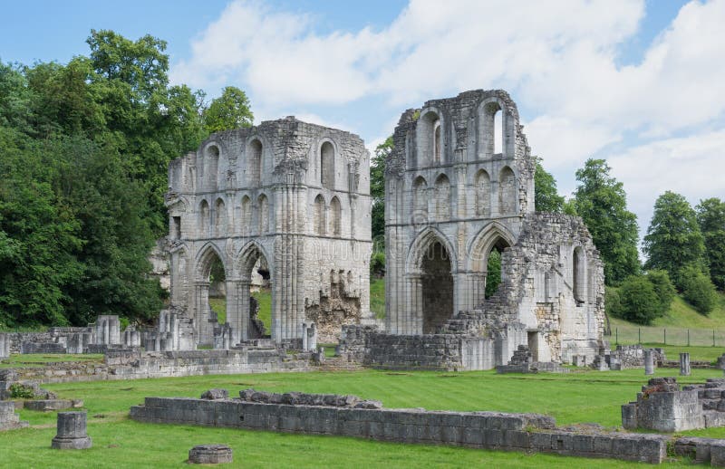 Roche Abbey, Maltby, Rotherham, England Stock Image - Image of stone ...