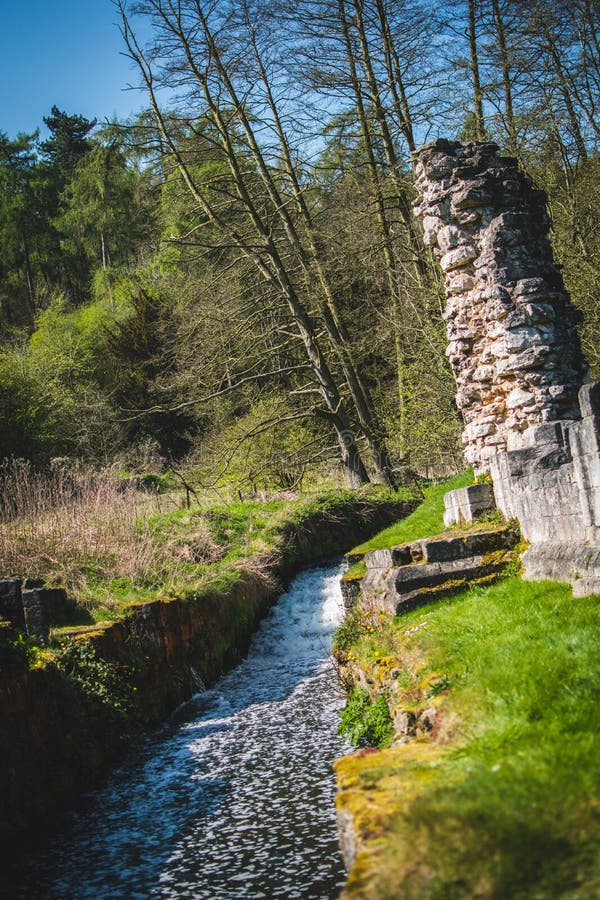 Roche Abbey Ruins Maltby UK Stock Photo - Image of architecture ...