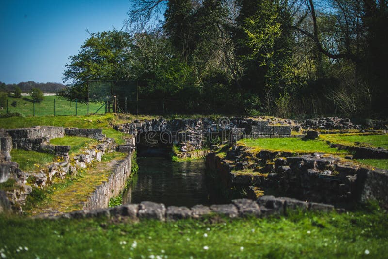Roche Abbey Ruins Maltby UK Stock Photo - Image of architecture ...