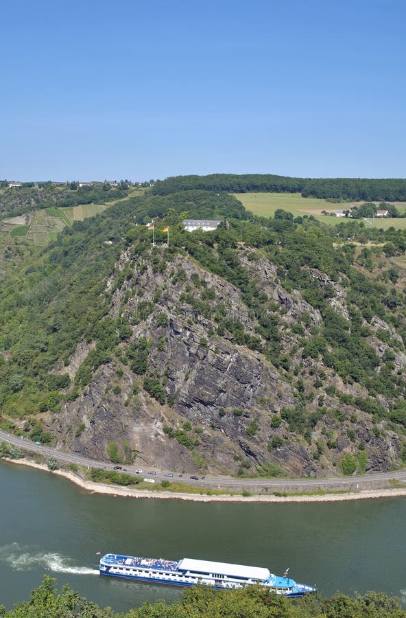 Roche De Loreley, Fleuve De Rhin, Allemagne Photo stock - Image of ...