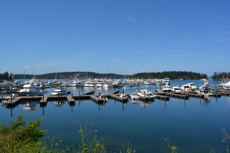 Roche Harbor Marina, Washington Stock Image - Image of roche, daytime ...