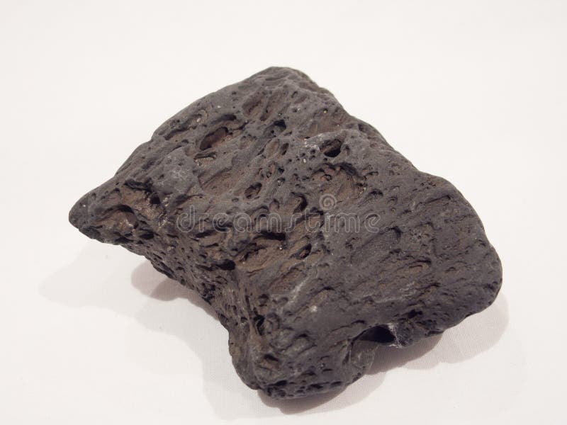 Roche Volcanique D'isolement Photo stock - Image du minerai, roche ...