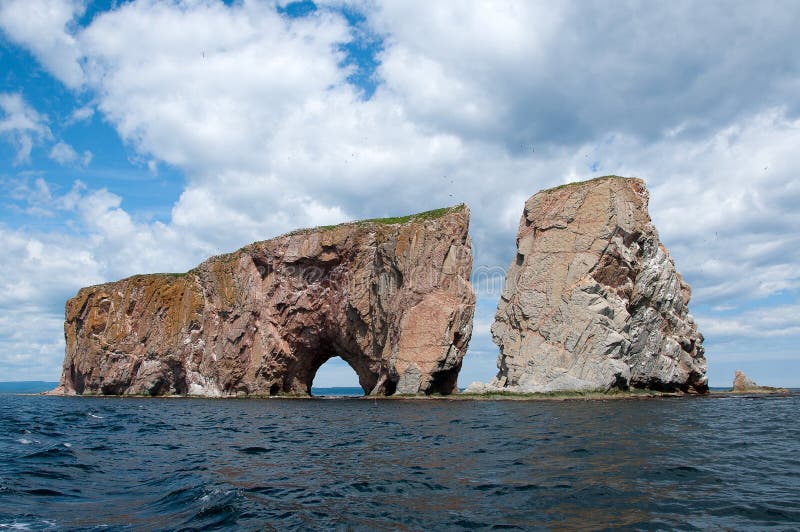 The Rocher Perce stock photo. Image of atlantic, lawrence - 14942734