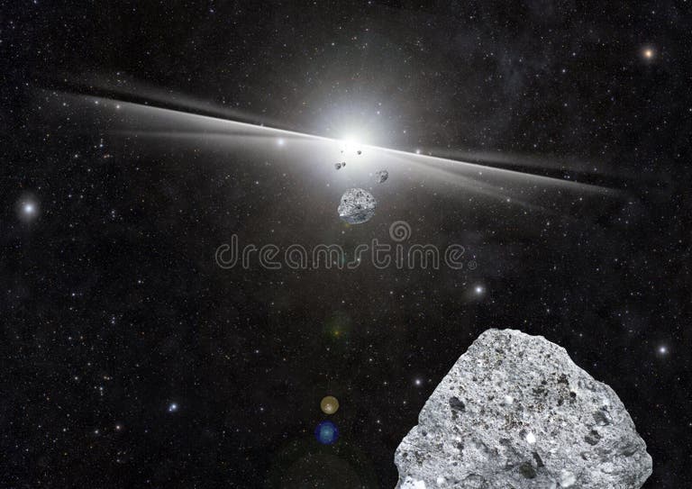 Roches D'explosion De L'espace Illustration Stock - Illustration du ...