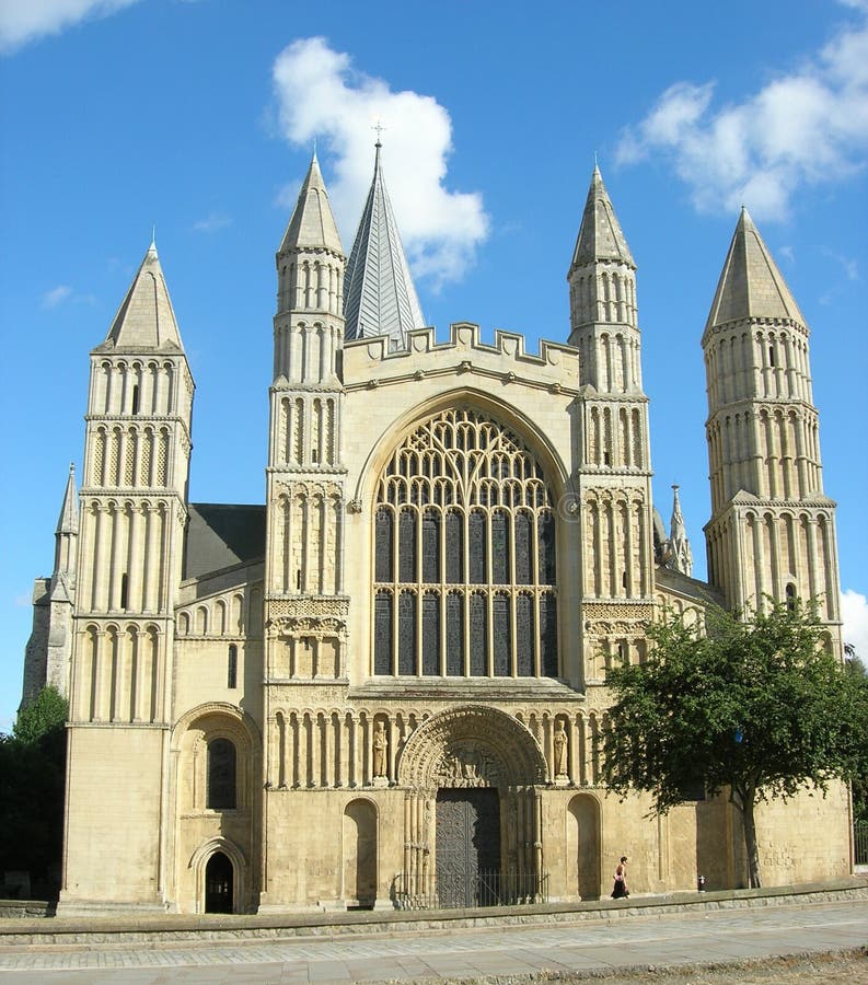 Rochester Cathedral stock image. Image of landmark, arch - 8094473