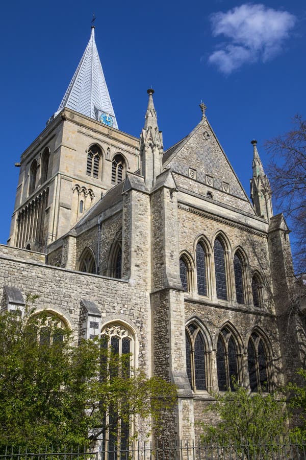 Rochester Cathedral in Kent Stock Photo - Image of churches, norman ...