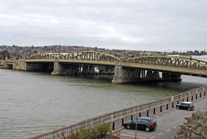 Rochester Bridge Kent England UK Stock Image - Image of rochester ...