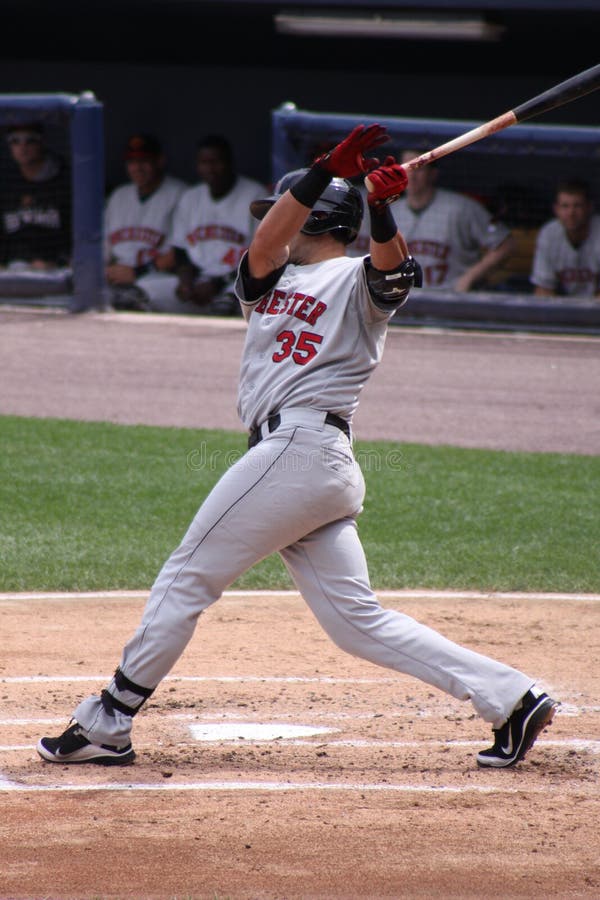 Rochester Red Wings Batter Aaron Bates Editorial Image - Image of base ...