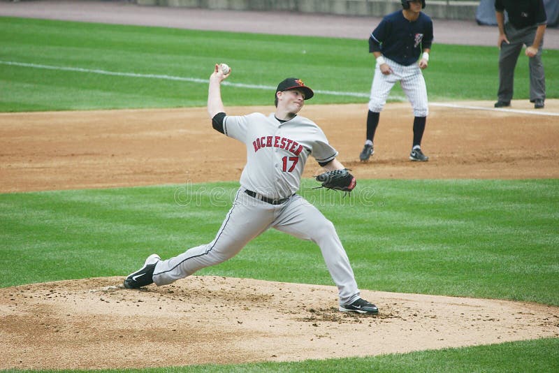 Rochester Red Wings Pitcher Eric Hacker Editorial Photography - Image ...