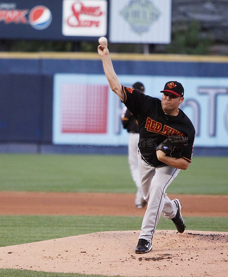 Rochester Red Wings Pitcher Thomas Diamond Editorial Stock Image ...