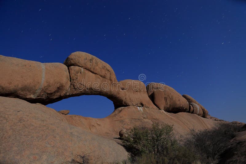 The Rock Arch Bridge in Namibia Stock Image - Image of geology, africa ...