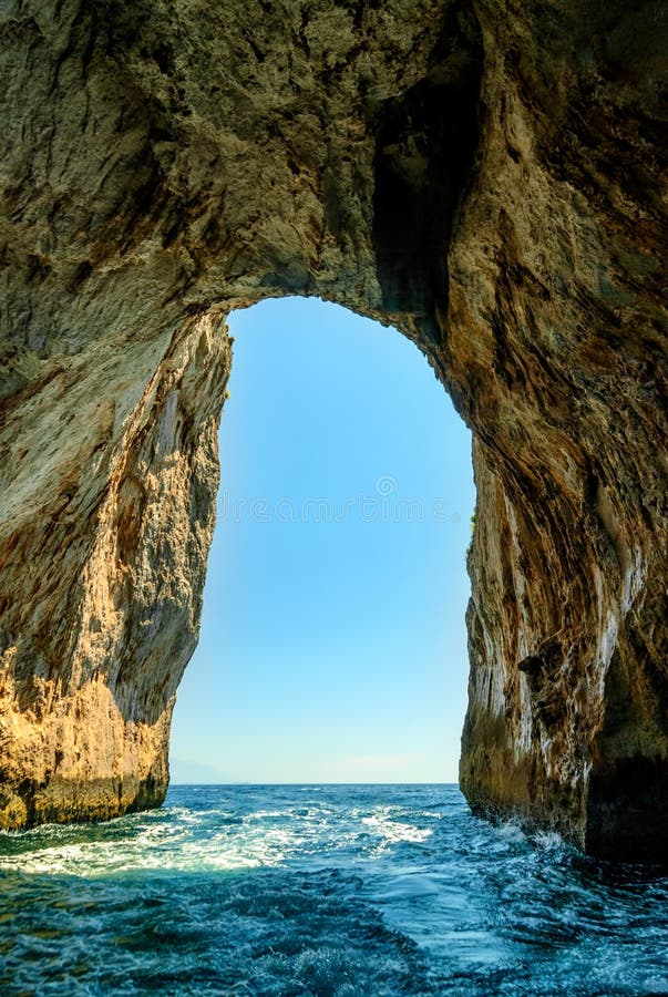 Rock arch , Capri stock photo. Image of beautiful, ocean - 50484670