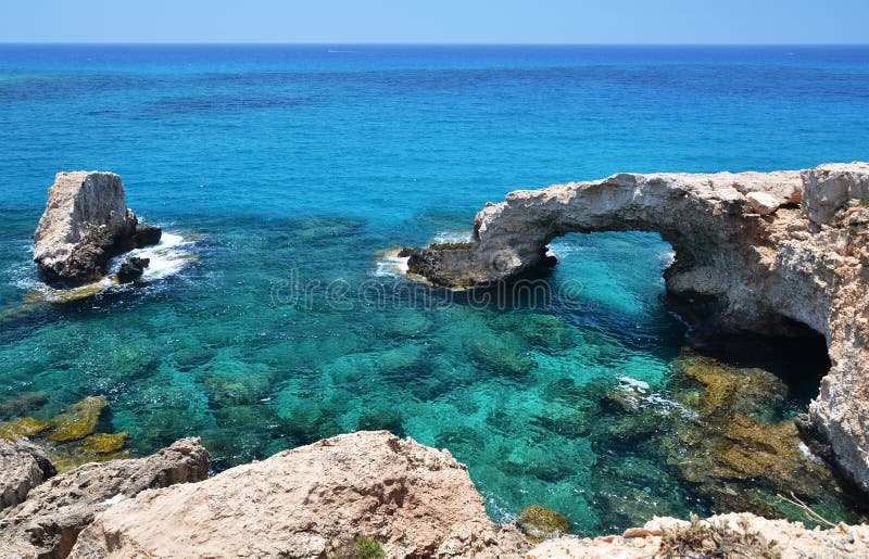 Rock arch. Cyprus stock image. Image of island, formation - 32321259