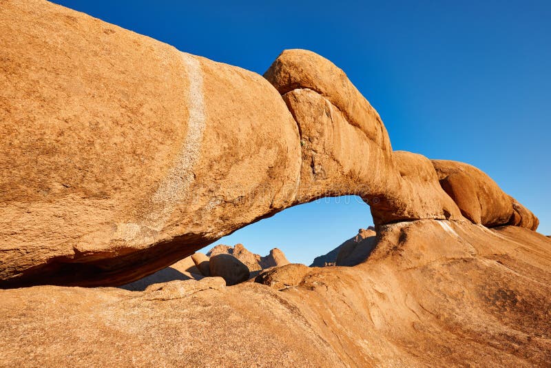 Arch in Namibia stock image. Image of sandstone, rock - 54156439