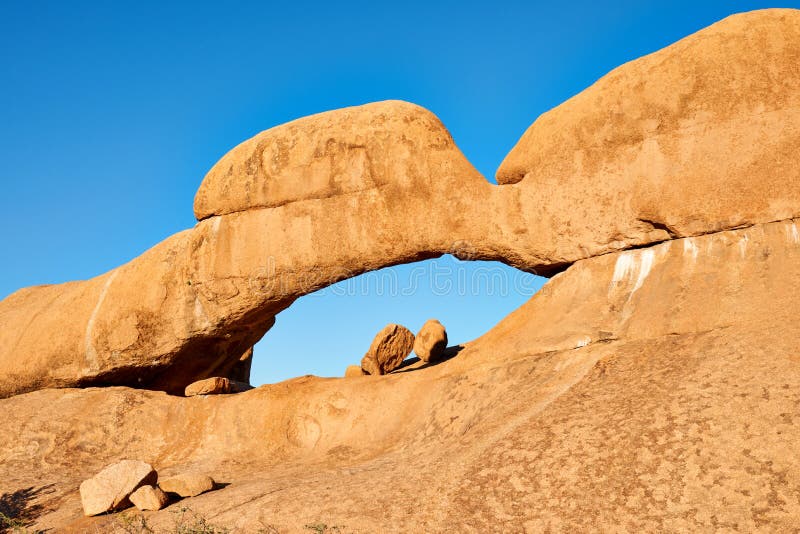 Arch in Namibia stock image. Image of sandstone, rock - 54156439