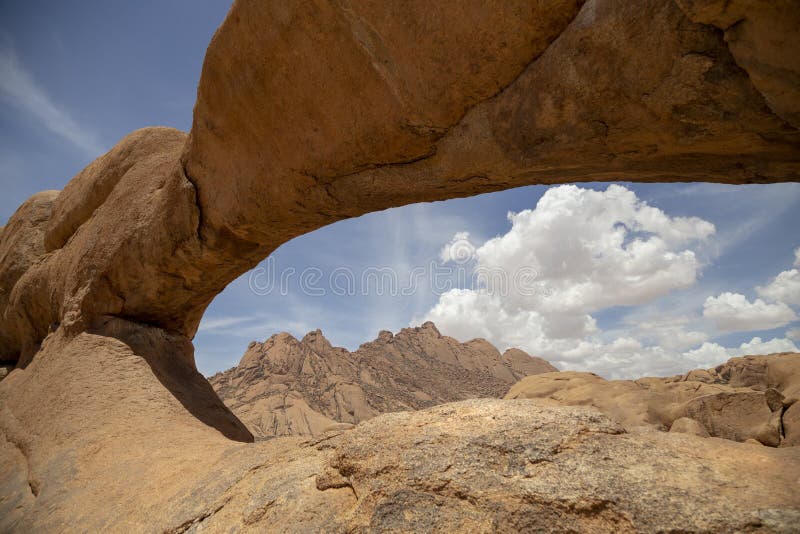 Arch in Namibia stock image. Image of sandstone, rock - 54156439