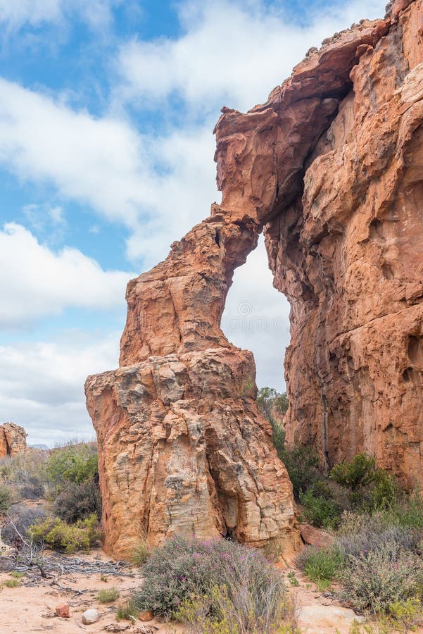 Rock Arch at the Stadsaal Caves Stock Image - Image of cederberg, shade ...