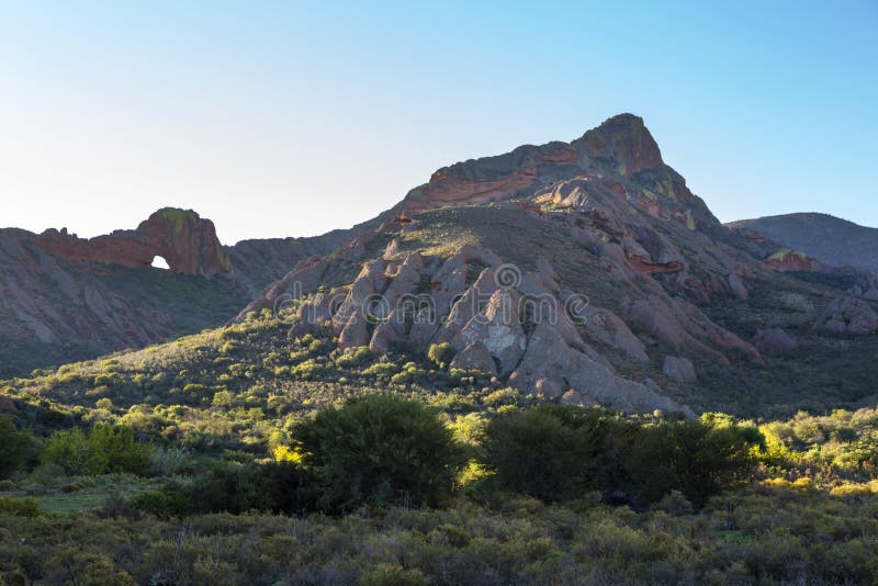 Rock arch in Western Cape stock image. Image of africa - 166190399