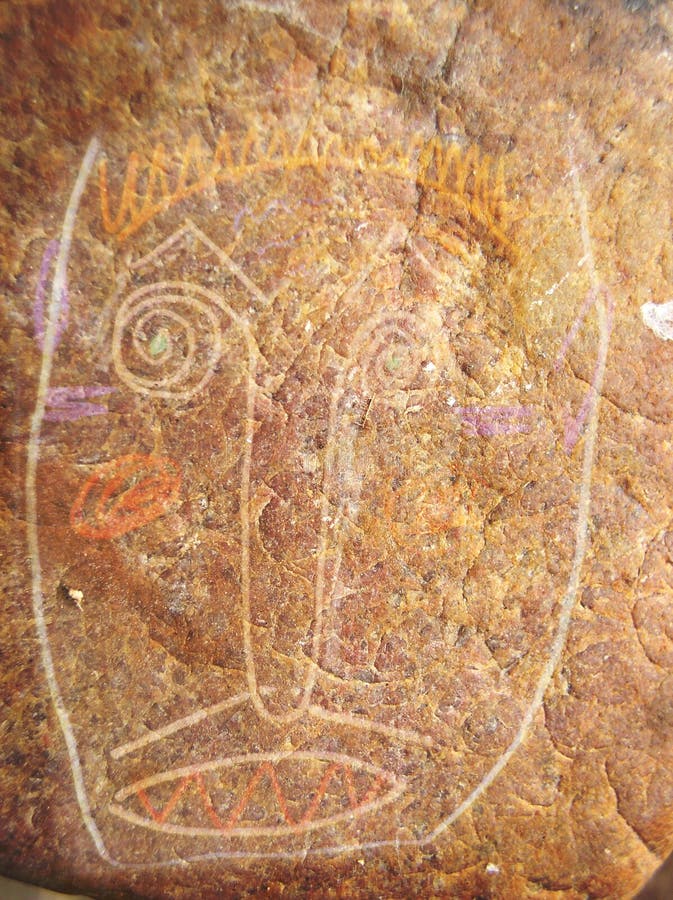 Rock Art abstract stock photo. Image of primitive, stone - 16097872