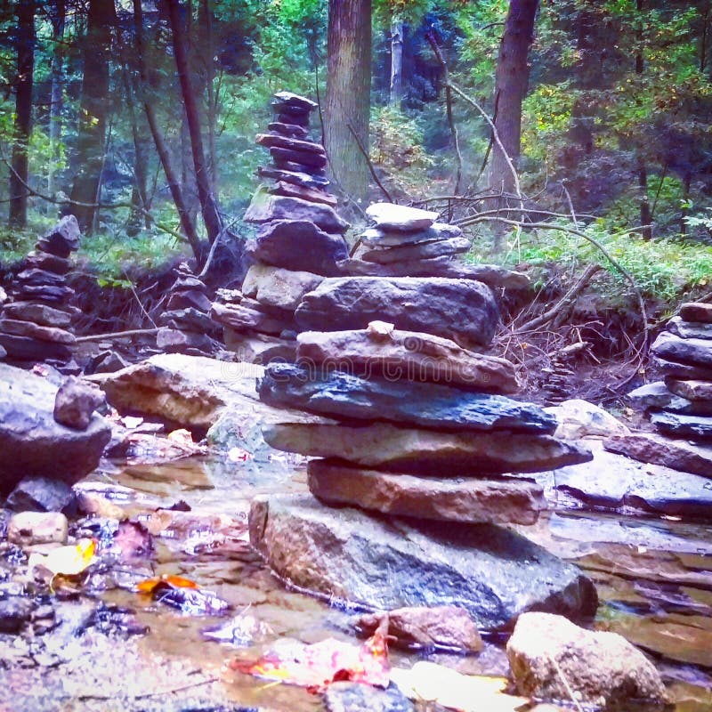 Rock art stock image. Image of piled, rock, rocks, hiking - 108134167