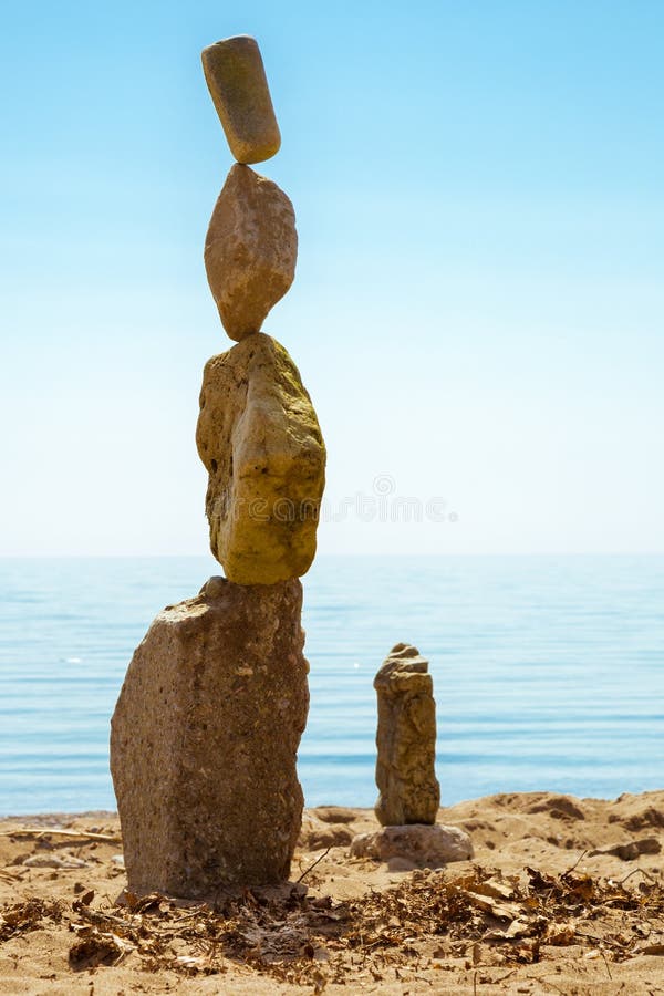 Rock Balancing Art stock photo. Image of rough, pile - 40846170