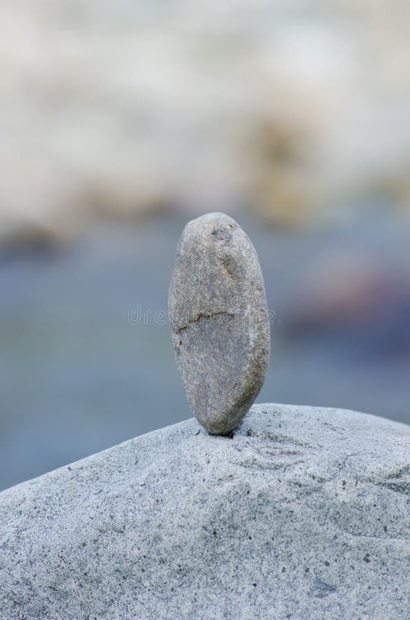 Rock Balancing in the Mountains. Stock Image - Image of balance ...