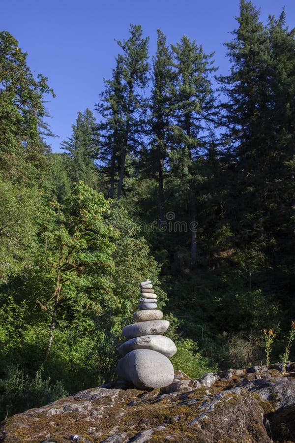 Rock Balancing in the Mountains. Stock Image - Image of balance ...
