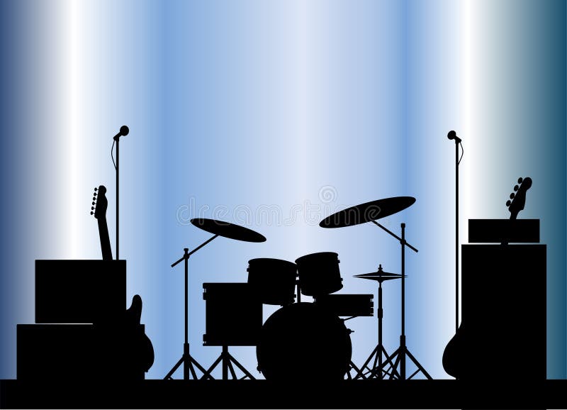 Rock Band Equipment stock illustration. Illustration of rock - 52332963