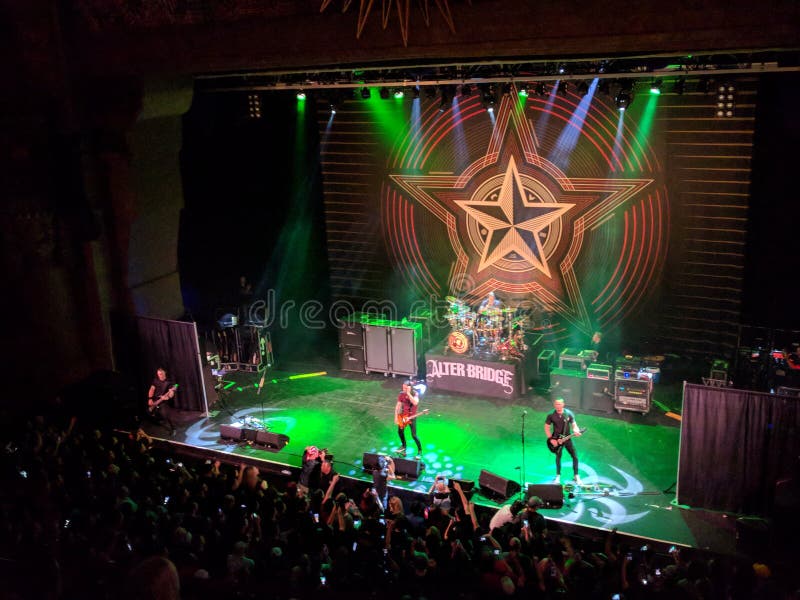 Rock band performance editorial stock image. Image of alter - 105275579