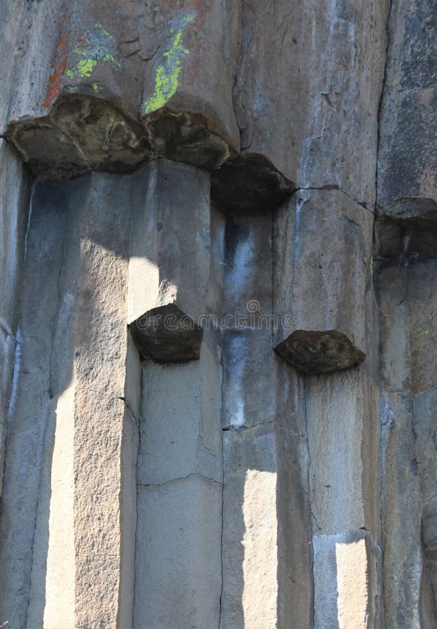 Rock Basalt Column Geology Example Stock Image - Image of joint, lava ...