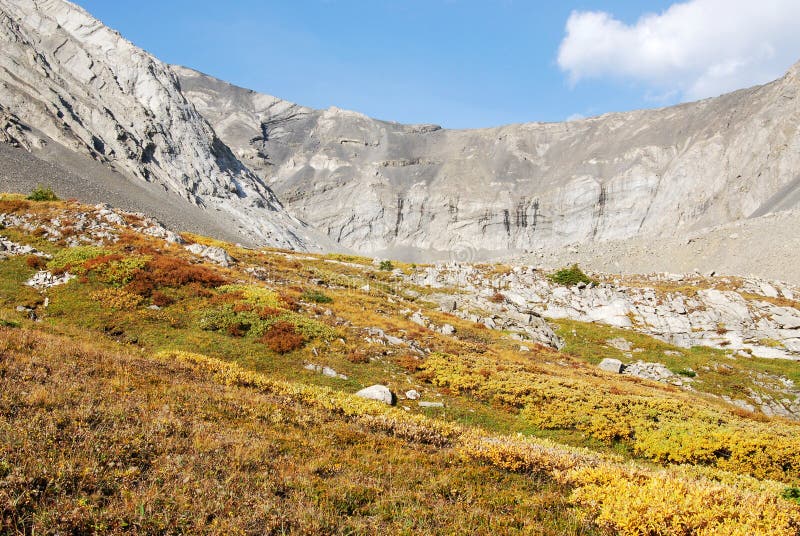 Rock basin in fall stock photo. Image of cliff, hike, colors - 7319850
