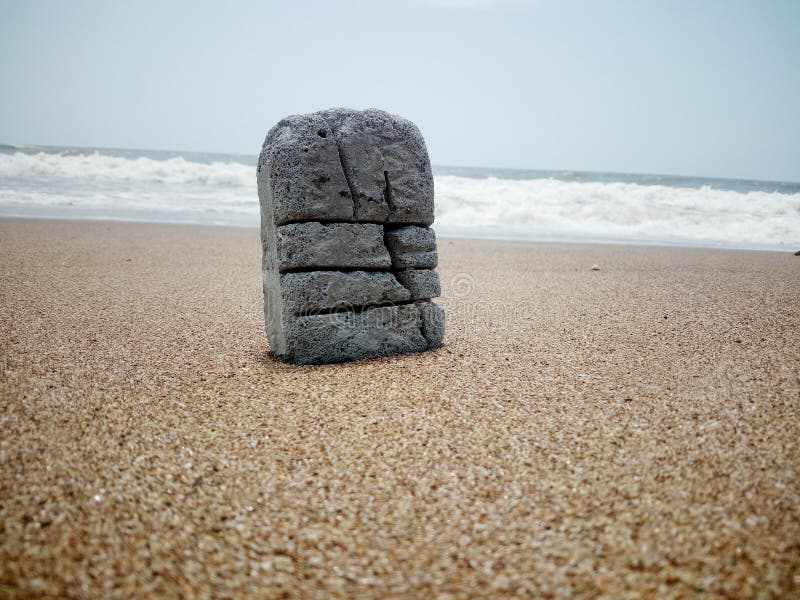 The rock stock photo. Image of closeup, click, beach - 100560354