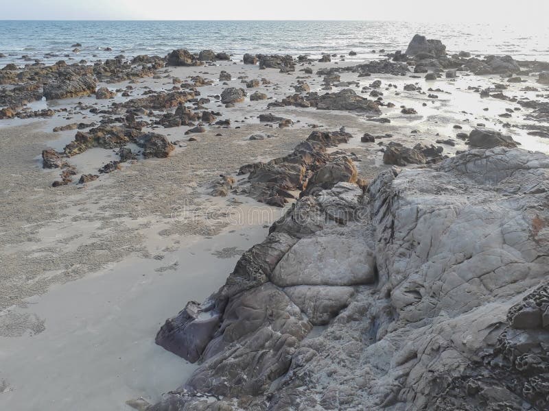 Rock Beach stock photo. Image of south, landscape, blue - 86149840