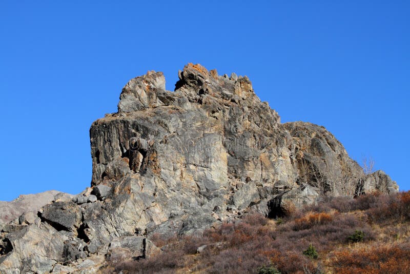 Rock Bluff stock photo. Image of blue, tundra, stone - 22524682