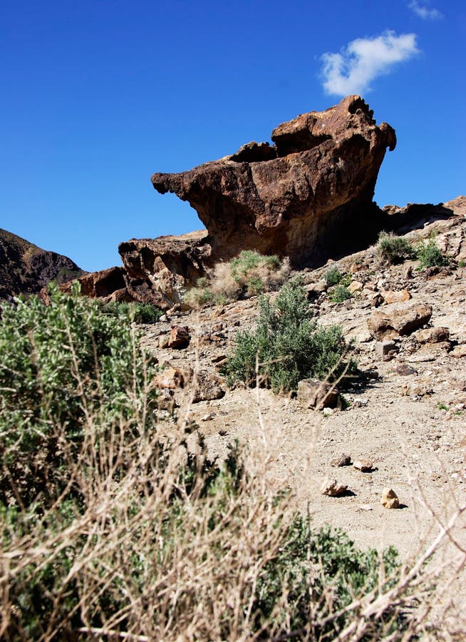 Rock Boulder formation stock image. Image of blue, cloud - 80025