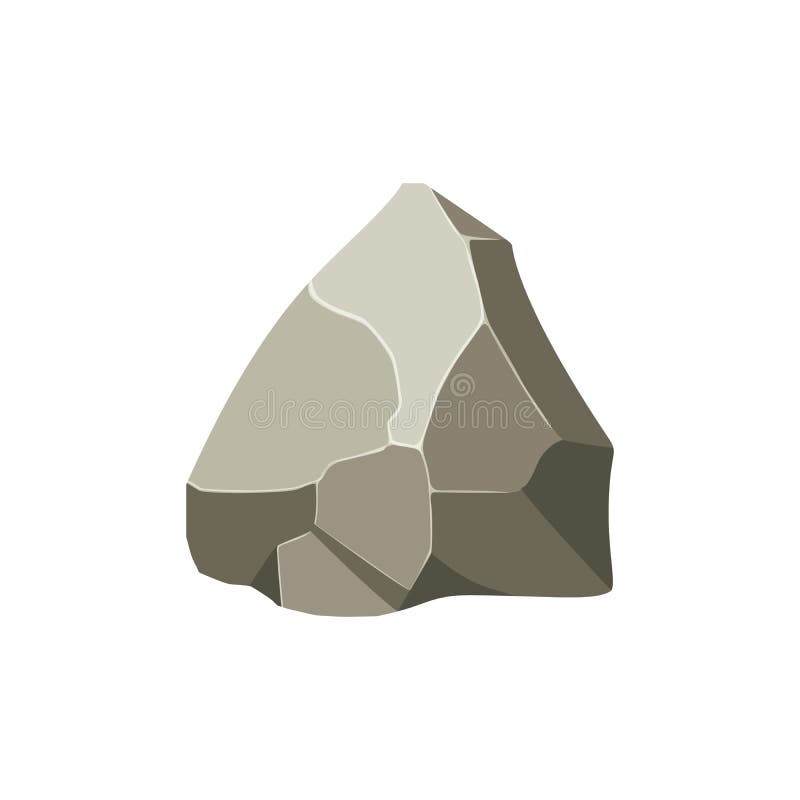 Rock Boulder. Natural Shape Stone Stock Vector - Illustration of asset ...