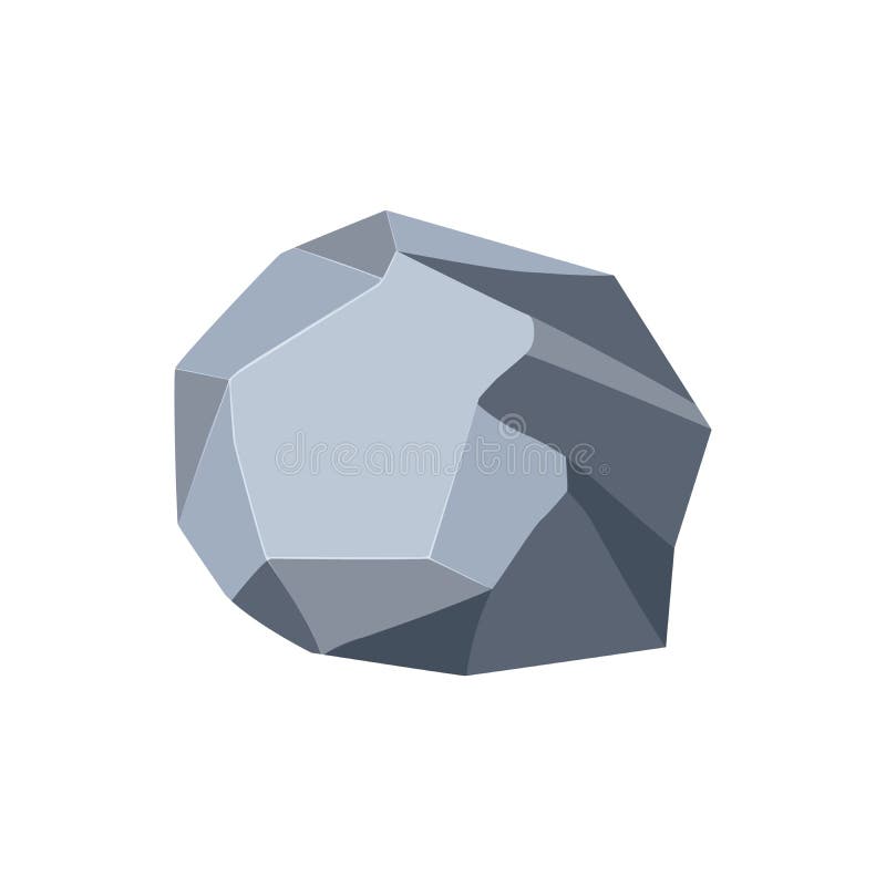 Rock Boulder. Natural Shape Stone Stock Vector - Illustration of cobble ...