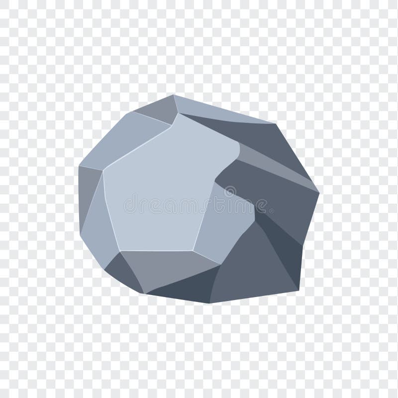 Rock Boulder. Natural Shape Stone Stock Vector - Illustration of icon ...