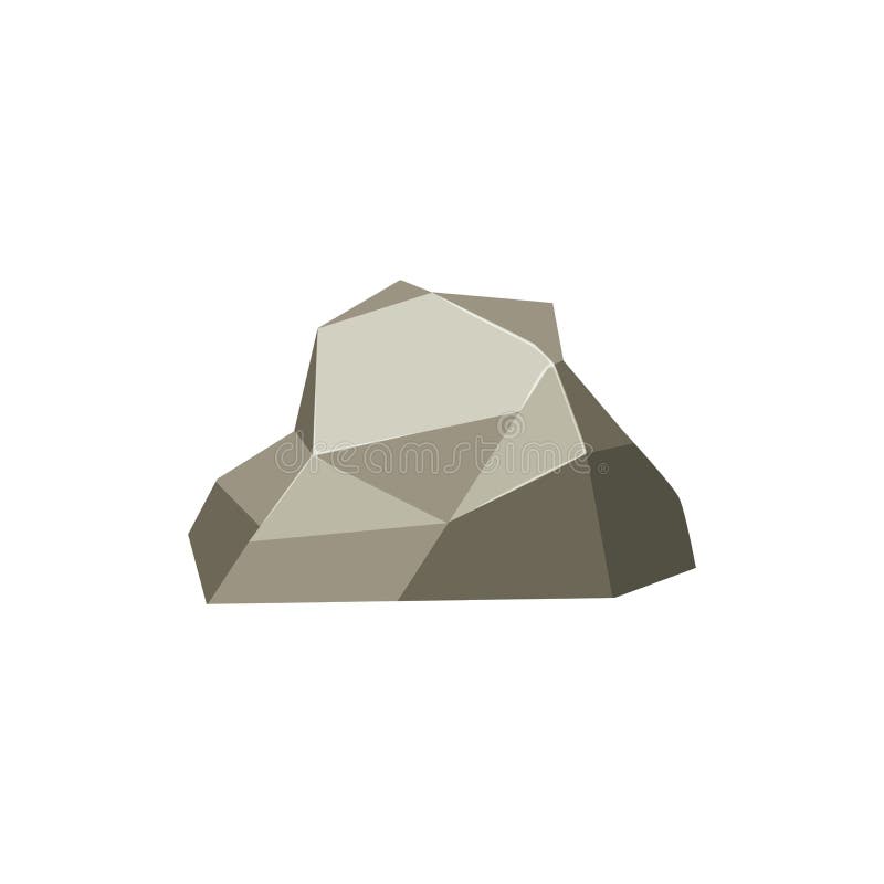 Rock Boulder. Natural Shape Stone Stock Vector - Illustration of ...