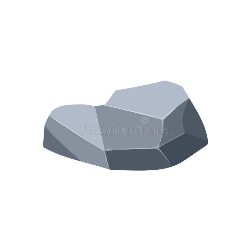 Rock Boulder. Natural Shape Stone Stock Vector - Illustration of coal ...