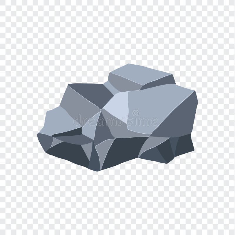 Rock Boulder. Natural Shape Stone Stock Vector - Illustration of ...