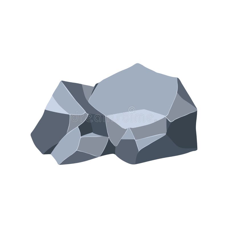 Rock Boulder. Natural Shape Stone Stock Vector - Illustration of design ...