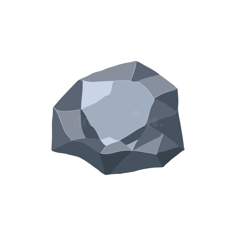 Rock Boulder. Natural Shape Stone Stock Vector - Illustration of ...