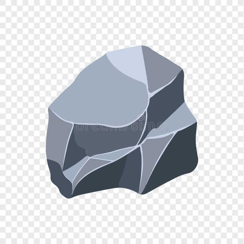 Rock Boulder. Natural Shape Stone Stock Vector - Illustration of heavy ...